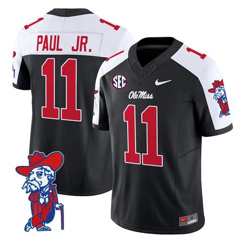 Mens Ole Miss Rebels 2024 Vapor Limited Jersey V2 All Stitched Grexi
