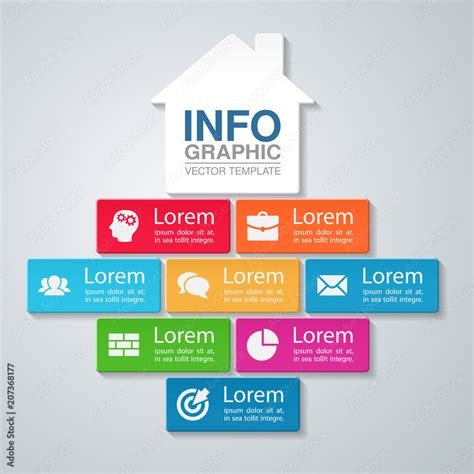 Vector Infographic Template For Diagram Graph Presentation Chart Business Concept With 8