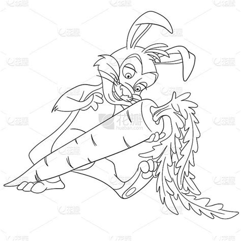 可爱的卡通兔子