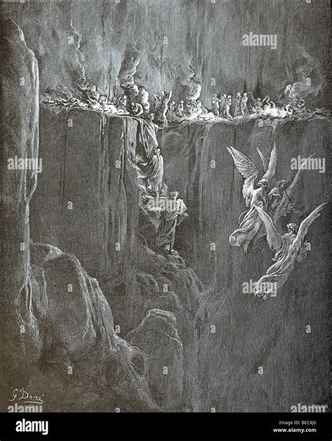 Gustave Dores Illustration The Seventh Circle From Dantes Divine