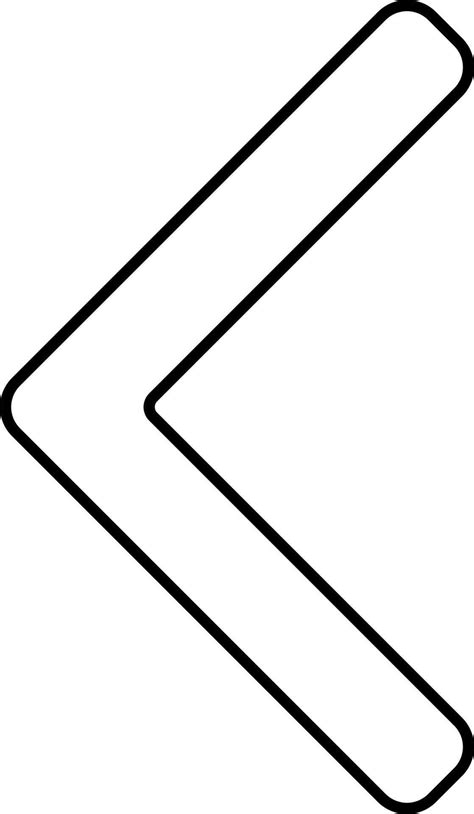 Back Triangle Arrow Icon In Line Art 24144906 Vector Art At Vecteezy