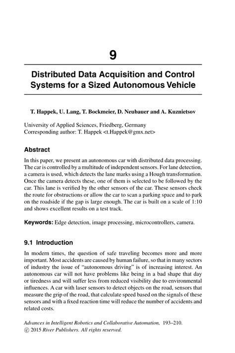 Pdf Distributed Data Acquisition And Control Systems For A Sized