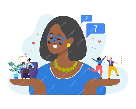 Premium Vector Introvert And Extrovert People Flat Composition With