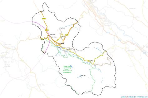 Make Printable Sa Pa Maps With Border Masking Cropping Using Leaflet
