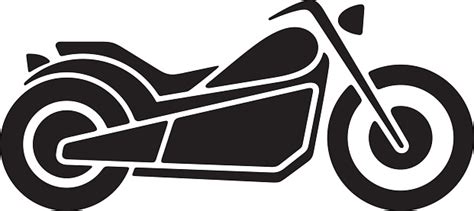 Motorcycle Clipart Black And White In Black White Vehicles 50 Cliparts