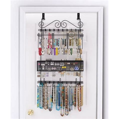 Over The Door Jewelry Organizer 4880 Pocket Double Sided Hanging
