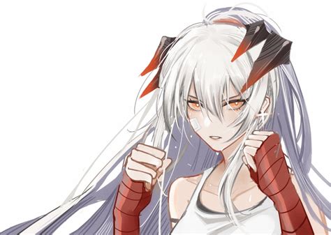Kanipx Saria Arknights Arknights Silver Hair Absurdres
