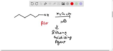 Solved The Oxidation Of Hexan 1 Ol With Acidified Potassium Dichromate