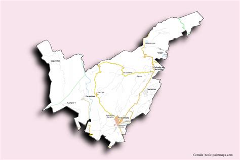 Mapas De Muestra De Comala Generados Con La Herramienta De Recorte De