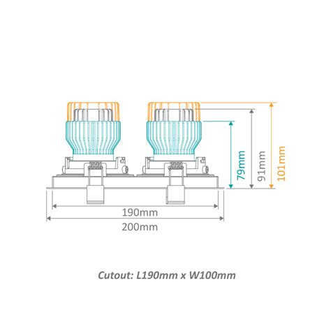 Cell Frame S2 Light Slotter To Suit Cell Downlight Module Series White