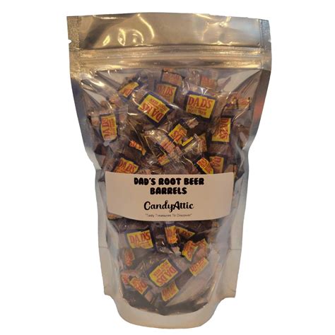 Dads Root Beer Barrels Candy ~ Barrel Shaped Root Beer Candy ~ 9 Ounce Bag ~ Factory Fresh