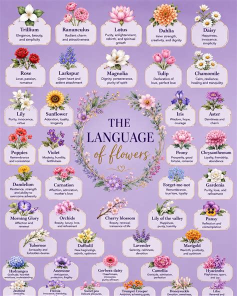 Flower Meanings Chart Artofit
