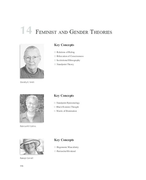 Pdf 4 Feminist And Gender Theories Key Concepts