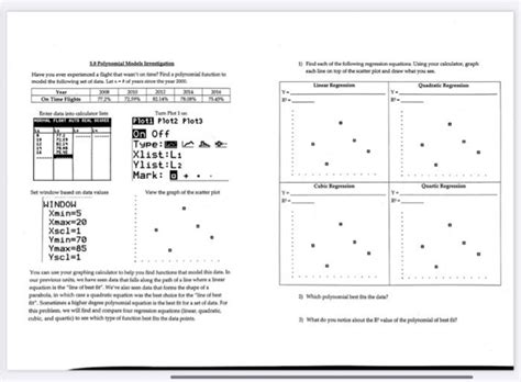 solved 5 5 folynomial models investigation have you ever