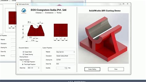 Solidworks Api Casting Model Automation Youtube