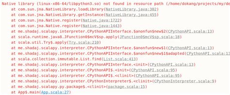 cannot load libpython3 so · issue 121 · scalapy scalapy · github