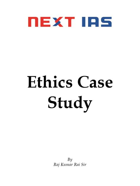 Ethics Case Study Pdf Agriculture Hospital