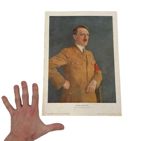 Sold At Auction Adolf Hitler Portrait Print