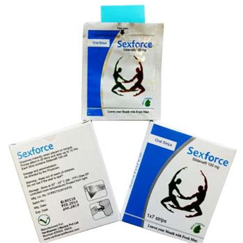 Sexforce Oral Strips 100mg Comprimepourbanderto Comprimepourbanderto