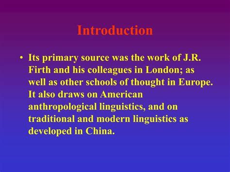 Systemic Functional Grammar Theory Hallidayppt Science