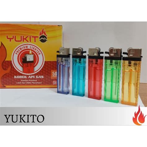 Jual Korek Api Gas Yukito Korek Api 1 Box Isi 50 Pcs Shopee Indonesia