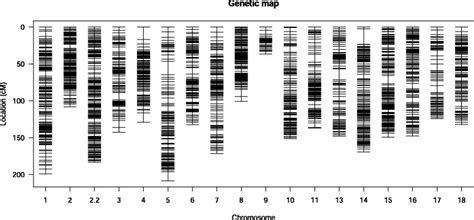 Cassava Genetic Map Containing 2141 Markers The Linkage Groups Are