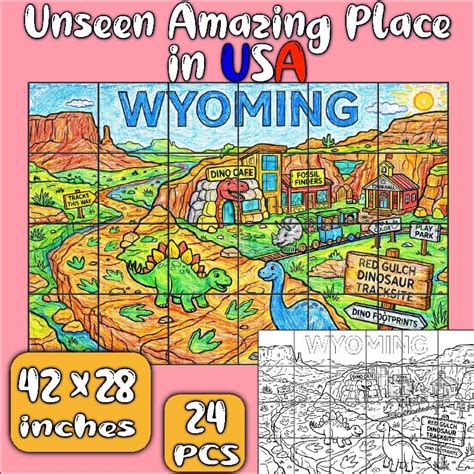 Red Gulch Dinosaur Tracksite Collaborative Poster Wyoming Usa Tpt