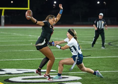 All County Girls Flag Football Orange Lutherans Makena Cook Is The O