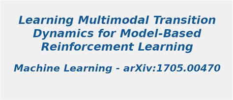 Trending Research Topic For Model Based Reinforcement Learning S Logix
