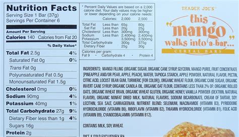 Trader Joes Fruit Cereal Bars At Michael Hooton Blog