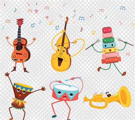 Cartoon Musical Instruments