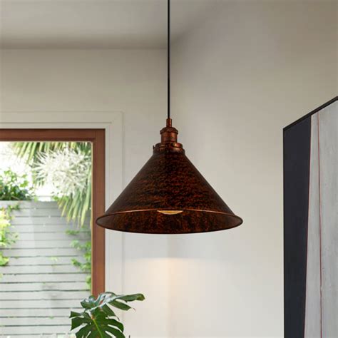 Breakwater Bay Abbylynn 1 Light Copper Pendant Wayfair