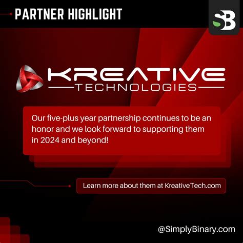 Simply Binary Is Delighted To Highlight Our Partner Kreative Technologies Llc Simply Binary