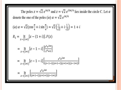 Complex Analysis Pptx Physics Science