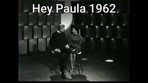 💜paul And Paula Hey Paula 1962 Youtube