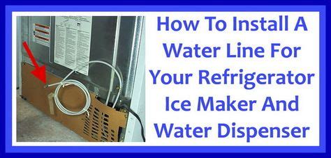 How To Install Water Ice Maker Hose Coupling