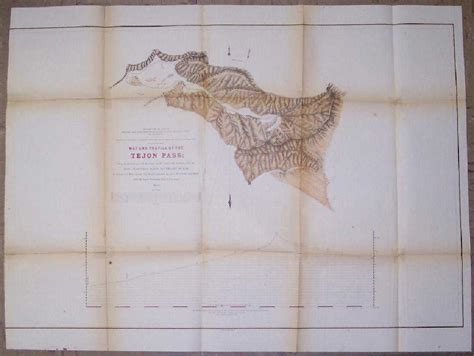 Map And Profile Of The Tejon Pass1853