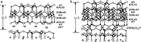 Schematic Representation Of A Dioctahedral Mica Structure Left And