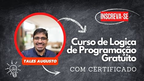 Curso De Lógica De Programação Gratuito Com Certificado Tempo Limitado