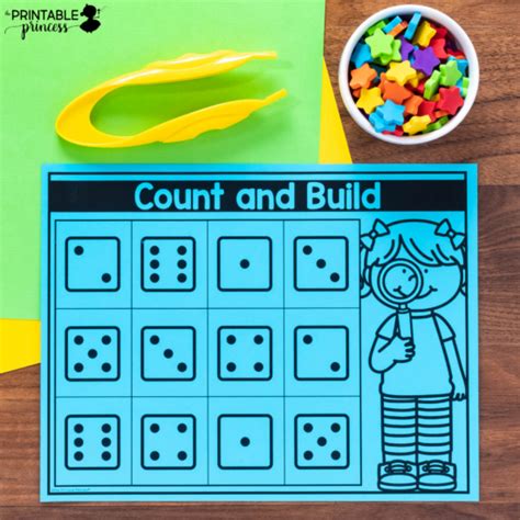 Number Sense Activity Count And Build Math Activity Mats The