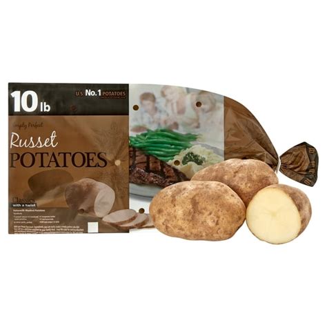 Russet Potatoes 10 Lb Bag Whole Walmart Business Supplies