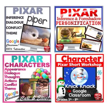 Pixar Short Films Theme Inference Plot Character Tpt
