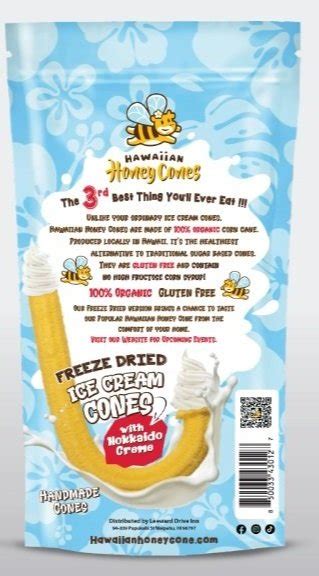 Hawaiian Honey Cones Freeze Dried Ice Cream — Hawaiian Honey Cones