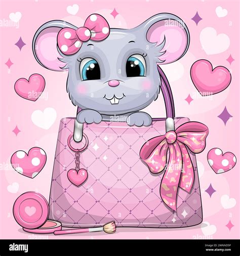 Cute Cartoon Girl Mouse
