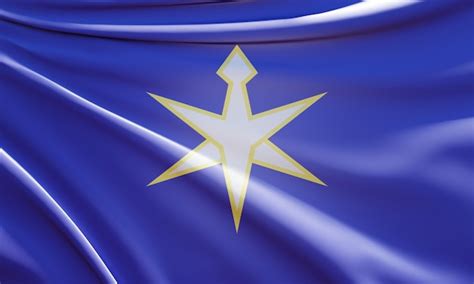 Premium Photo 3d Illustration Of Flag Of Chiba Prefecture On Wavy Fabric