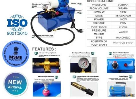 Electric Hydraulic Testing Pump Max Flow Rate 30 Lpm At ₹ 19000 Piece In Pune