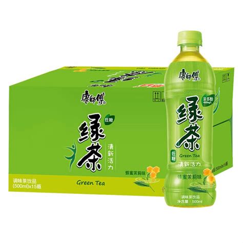 康师傅绿茶 蜂蜜茉莉味低糖瓶装茶饮料 500ml 15瓶整箱 新日期【图片 价格 品牌 评论】 京东