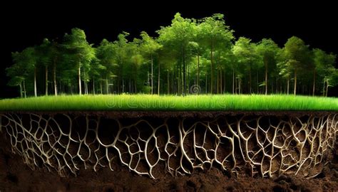 Mycelium Network Stock Illustrations 1094 Mycelium Network Stock