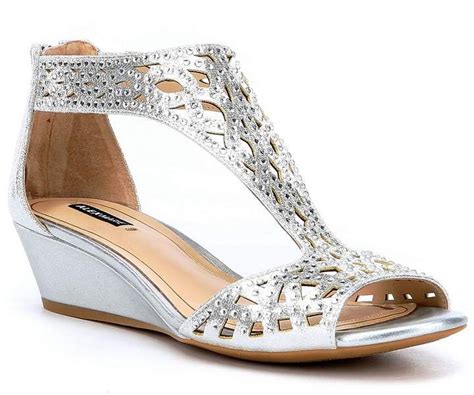 Alex Marie Meranda Rhinestone Cutout Wedges