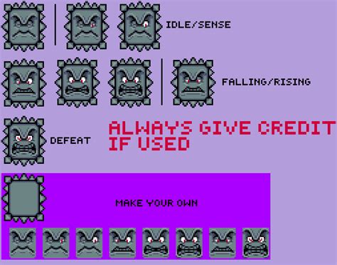 Pixilart Thwomp Sprites By Mrbowser